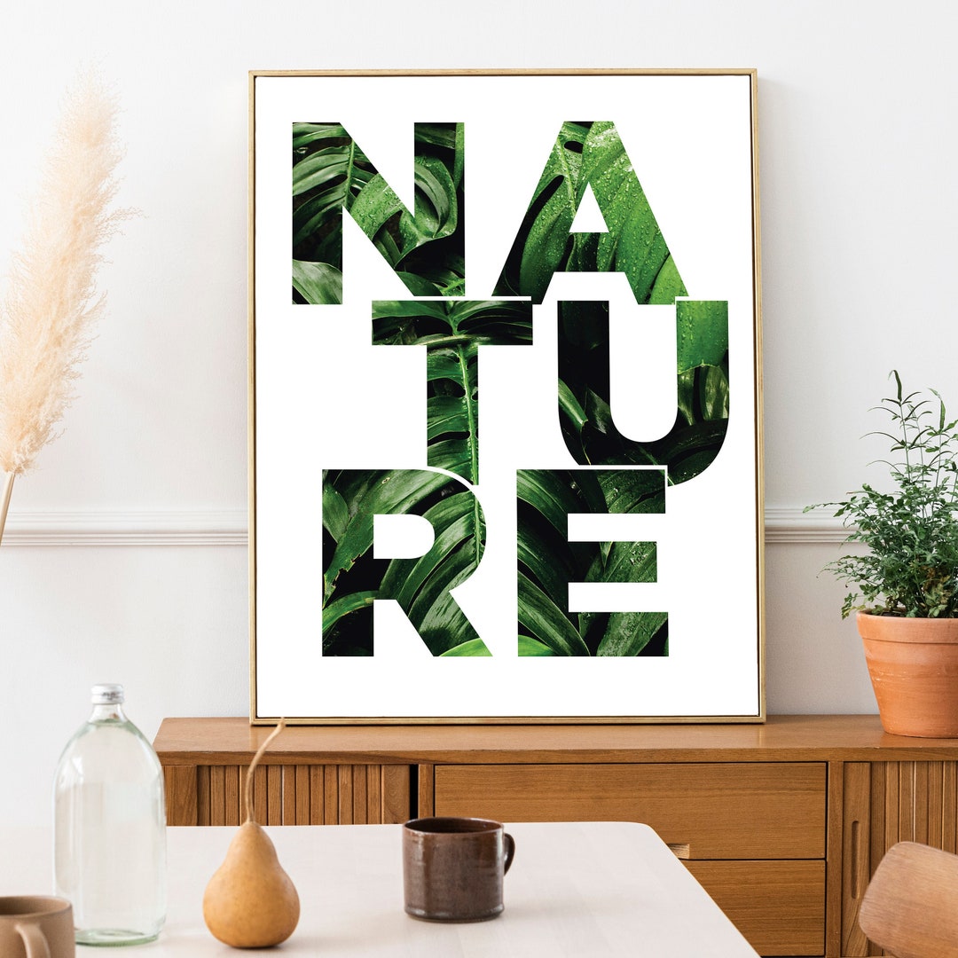 Nature Botanical Wall Decor, Forest Wall Poster, Instant Download ...