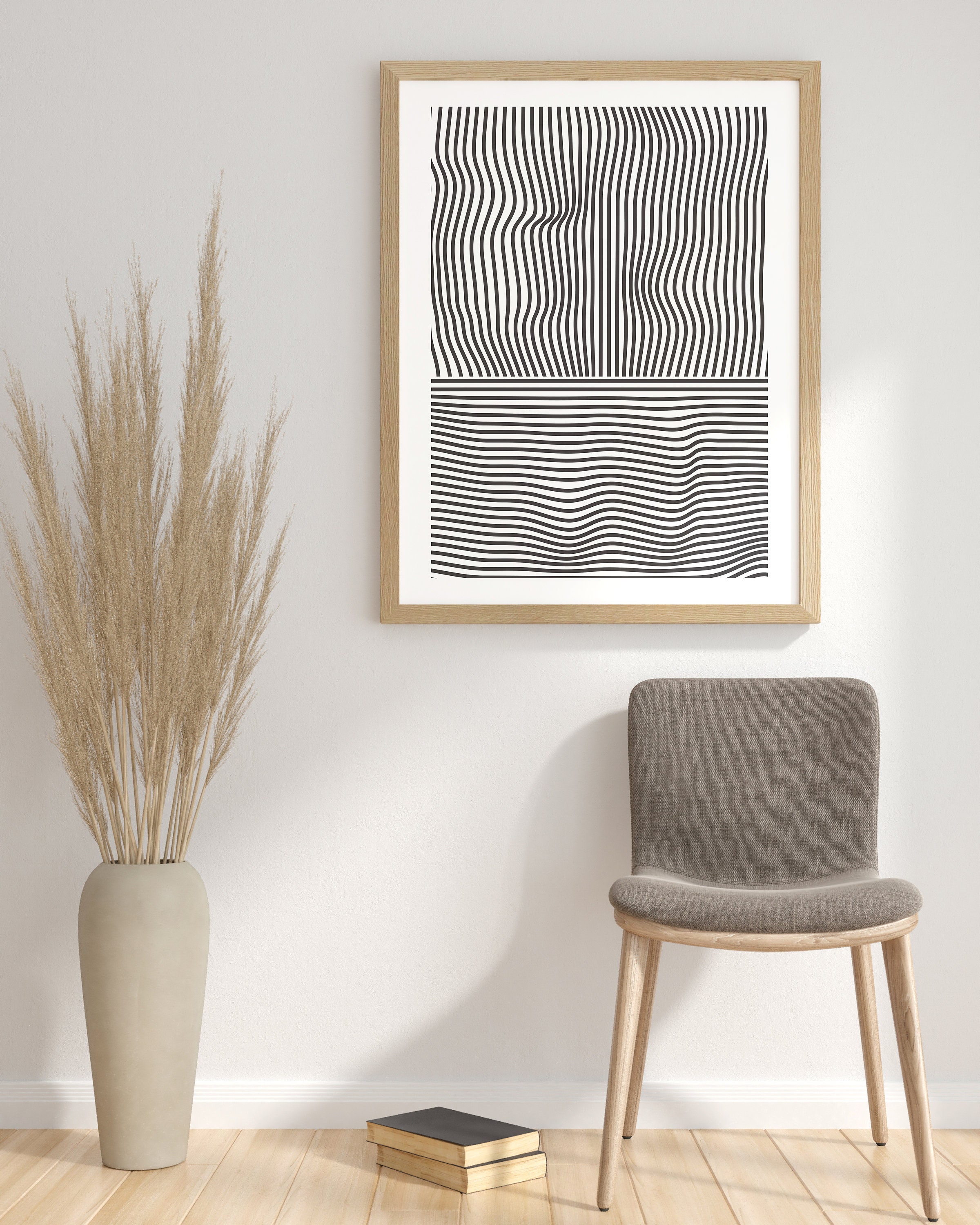 Modern Wall Art, Minimalist Line Art, Geometric Wall Poster, Printable ...