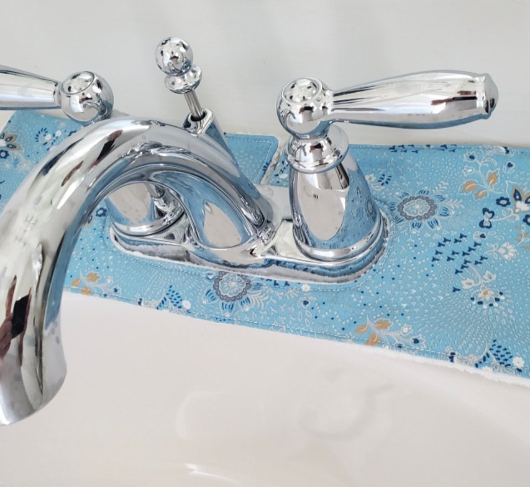 Faucet Splash Catcher/bathroom Sink Splash Catcher/hole 6x2 Inch - Etsy