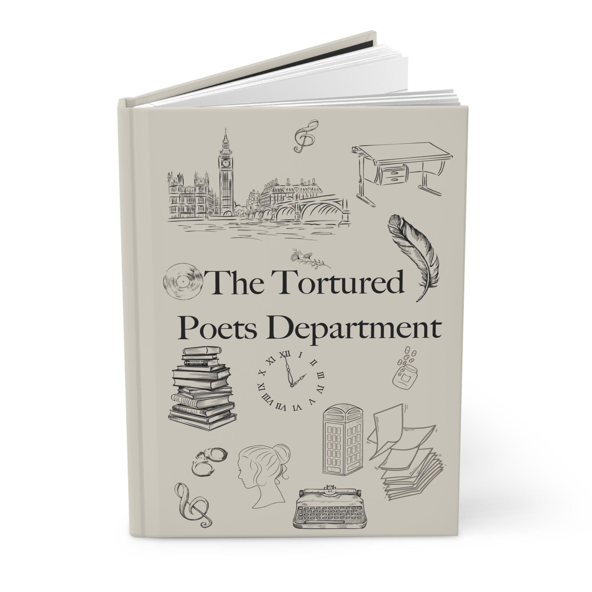 Tourtured Poets Department Hardcover Journal, TTPD Notebook, Notebook ...