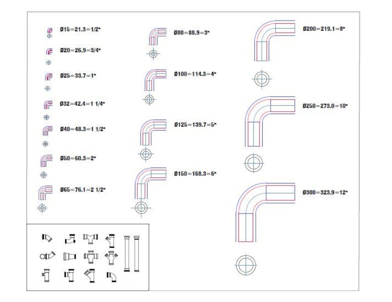 DWG Autocad 2D Blocks for Interior Designers Architectures Plumbing ...