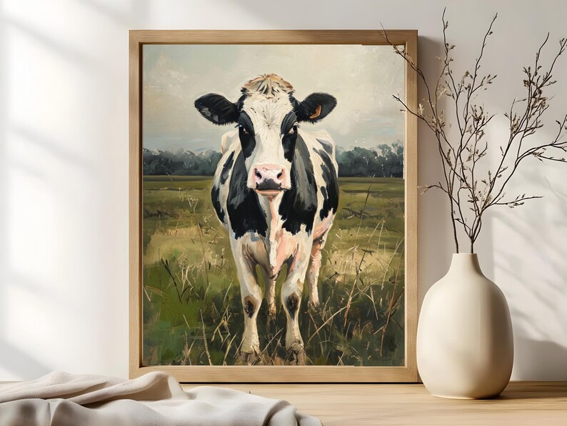 Highland Cow Print – Abstract Farmhouse Animal Art (digital Download ...
