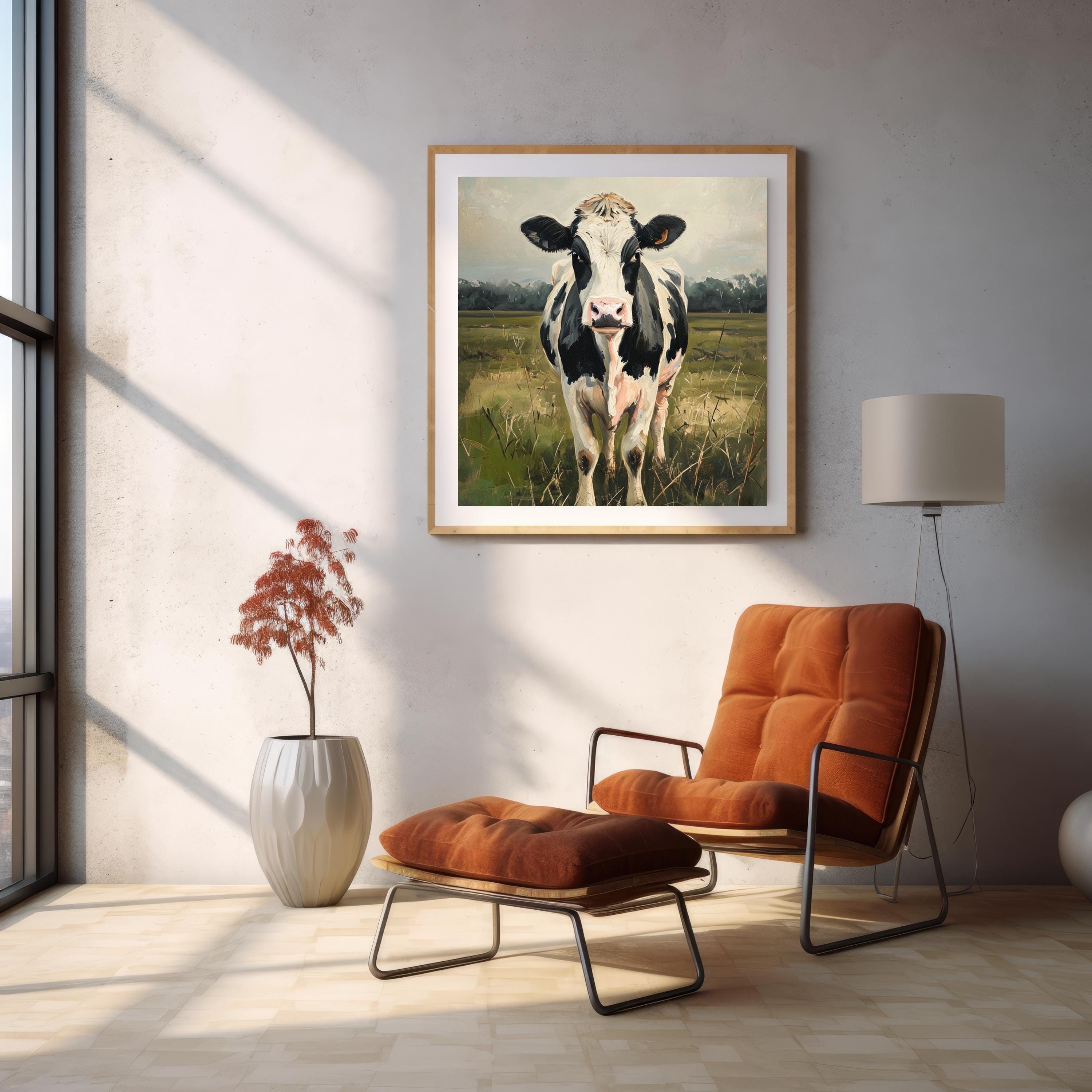 Highland Cow Print – Abstract Farmhouse Animal Art (digital Download ...
