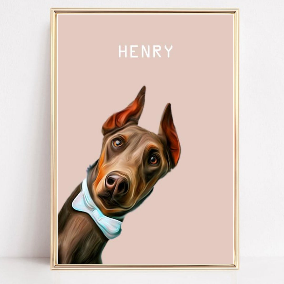 Customized Poster of Your Pet Personalized Design Pet Dog Poster Dog ...
