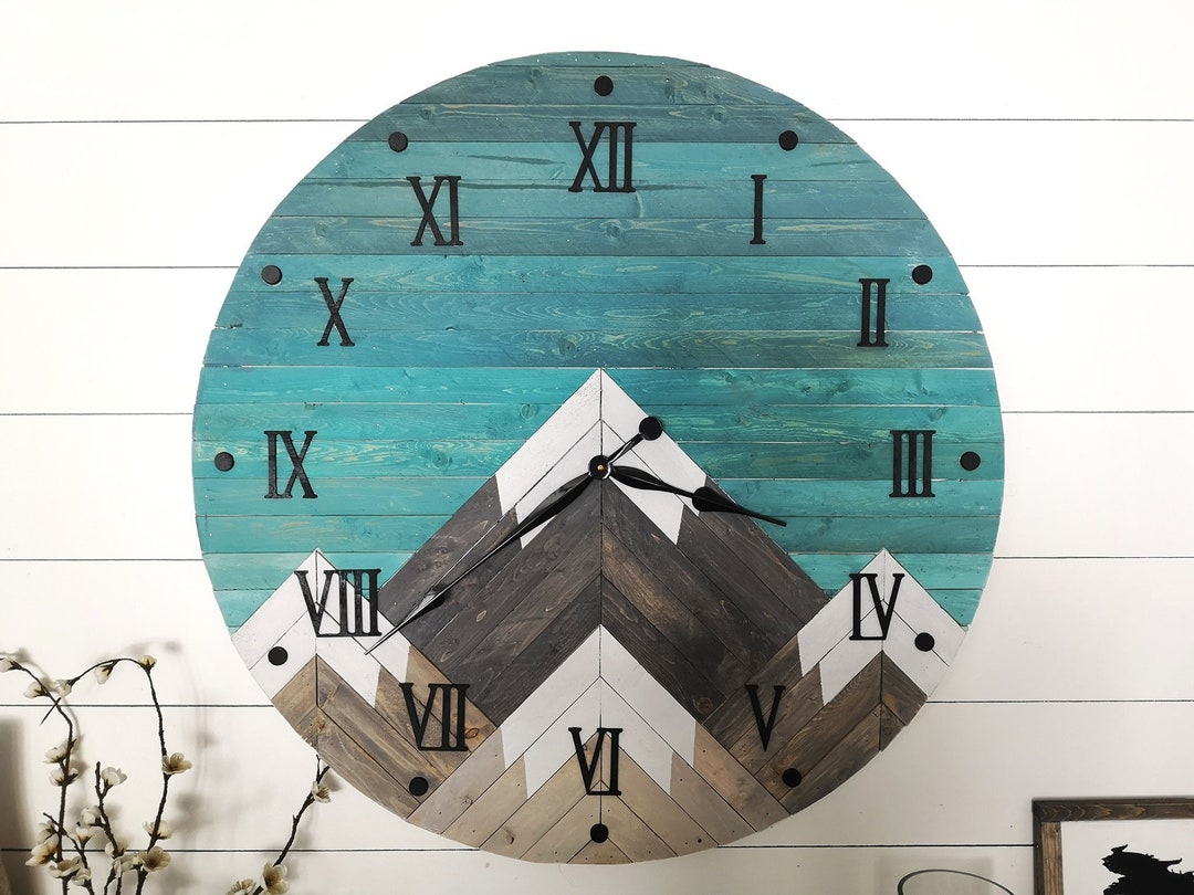 Mountain Clock - Etsy
