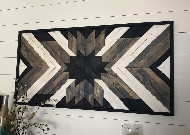 Geometric Pattern Wood Piece - Etsy
