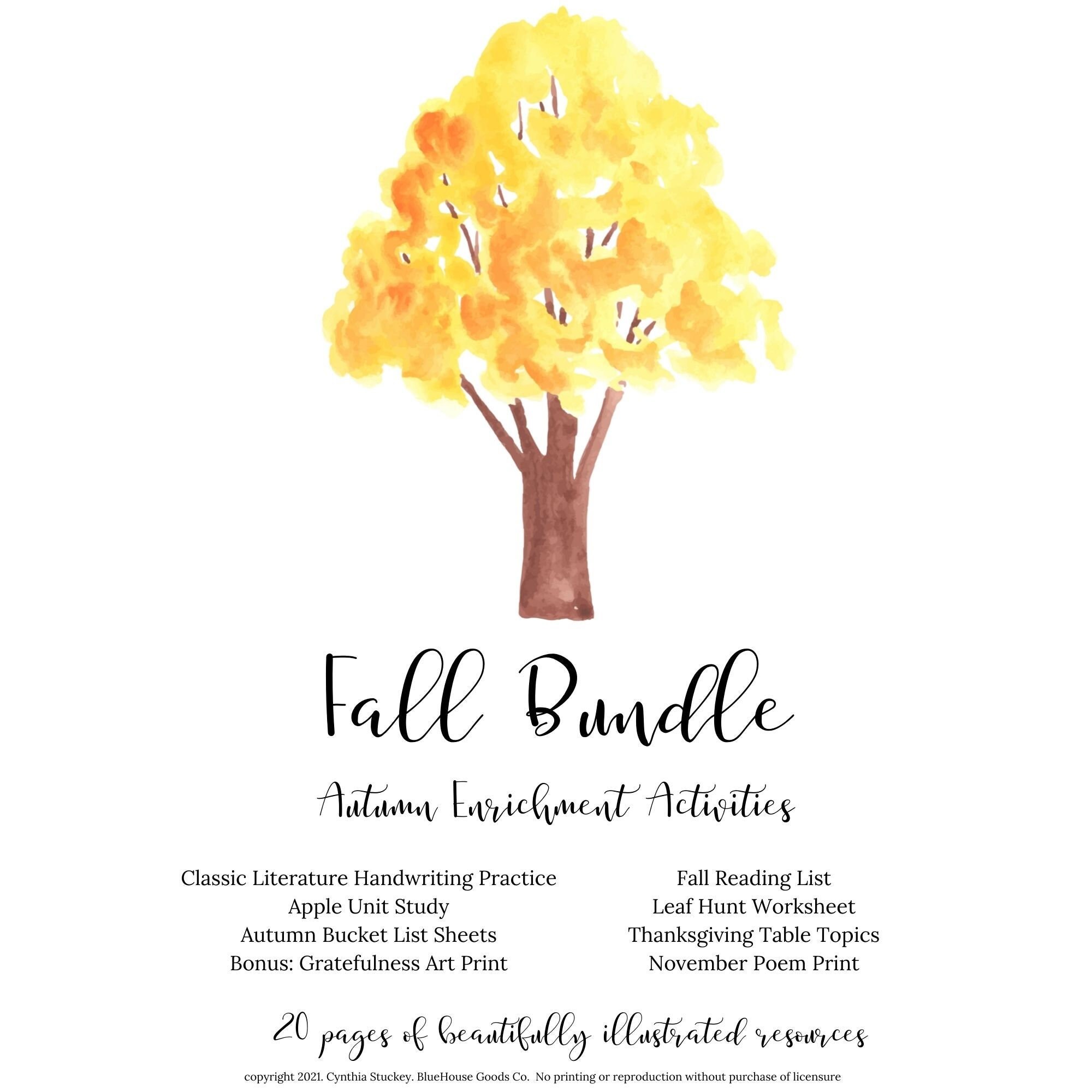 Autumn Enrichment Bundle - Etsy