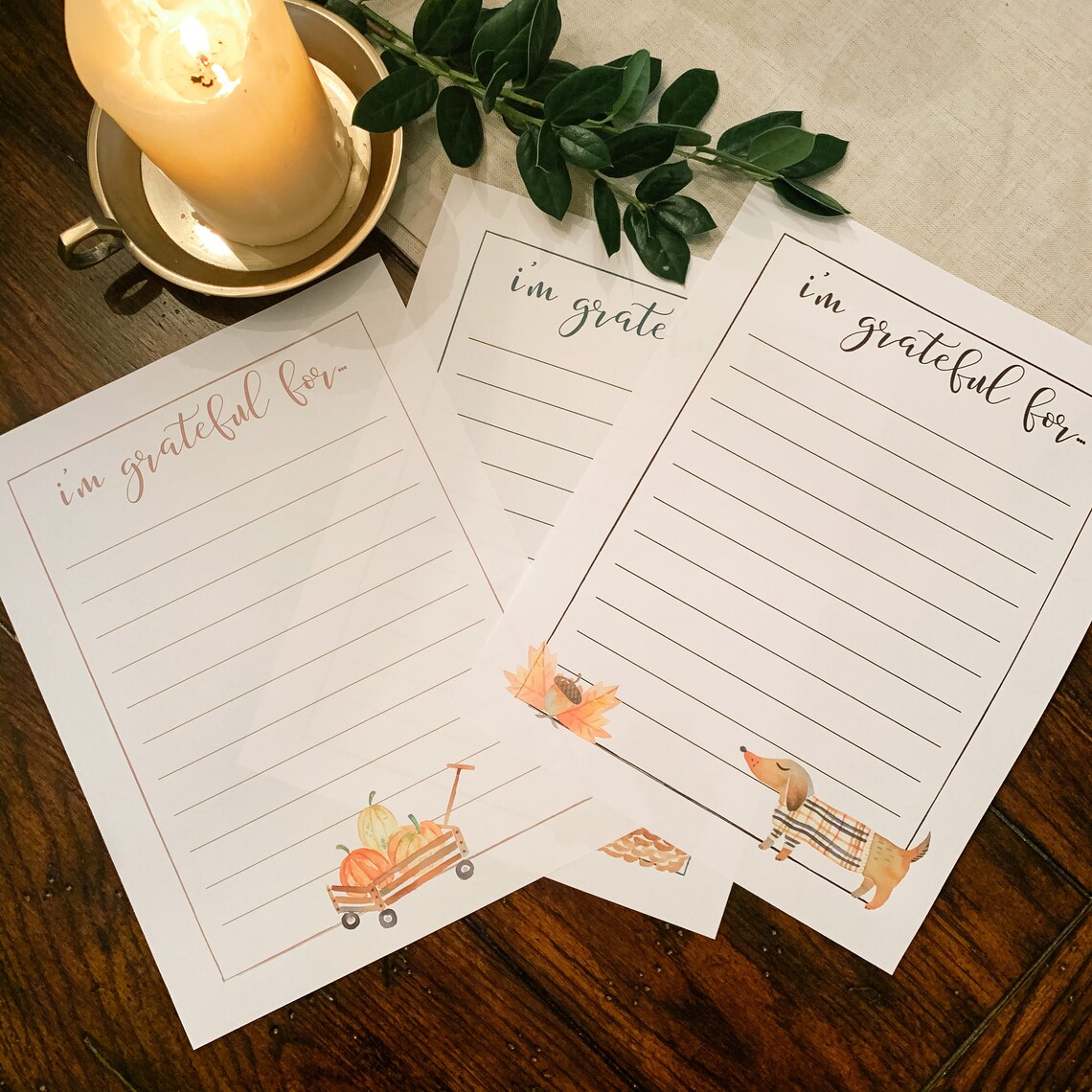 Printable Grateful Journal Pages | Autumn Printable | Homeschool ...
