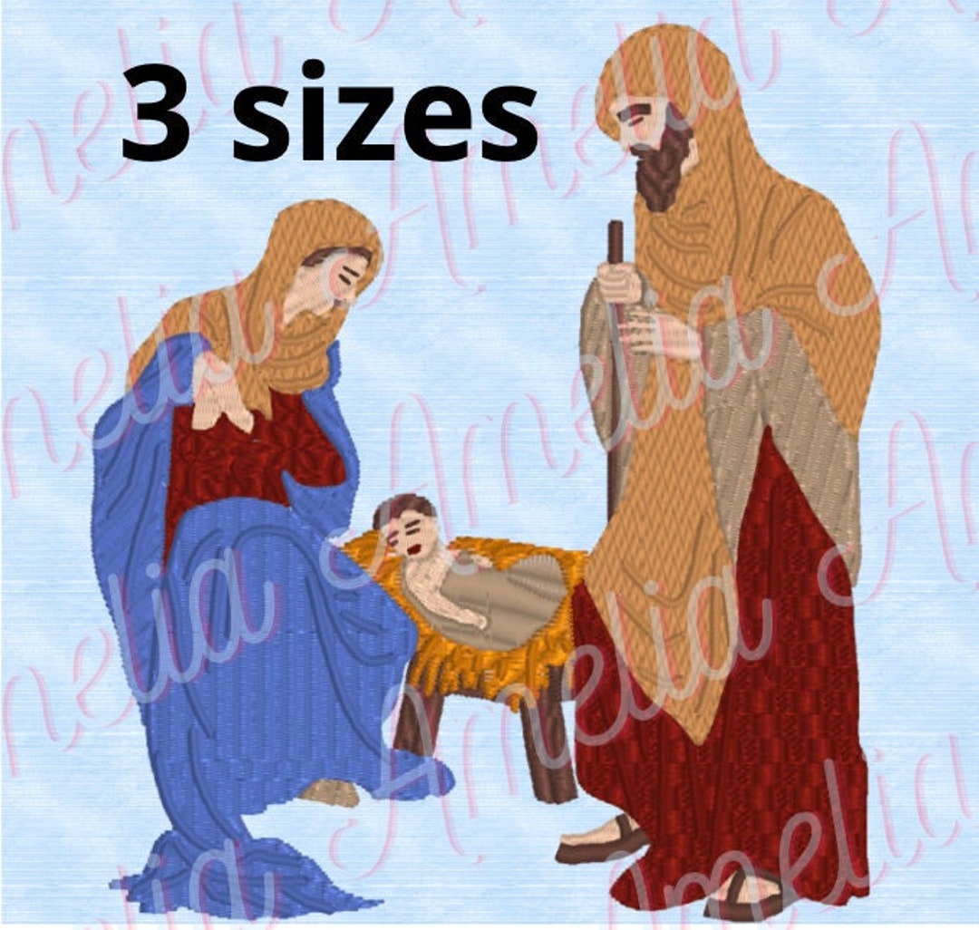 Mary and Joseph/baby Jesus/nativity Scene/christmas - Etsy