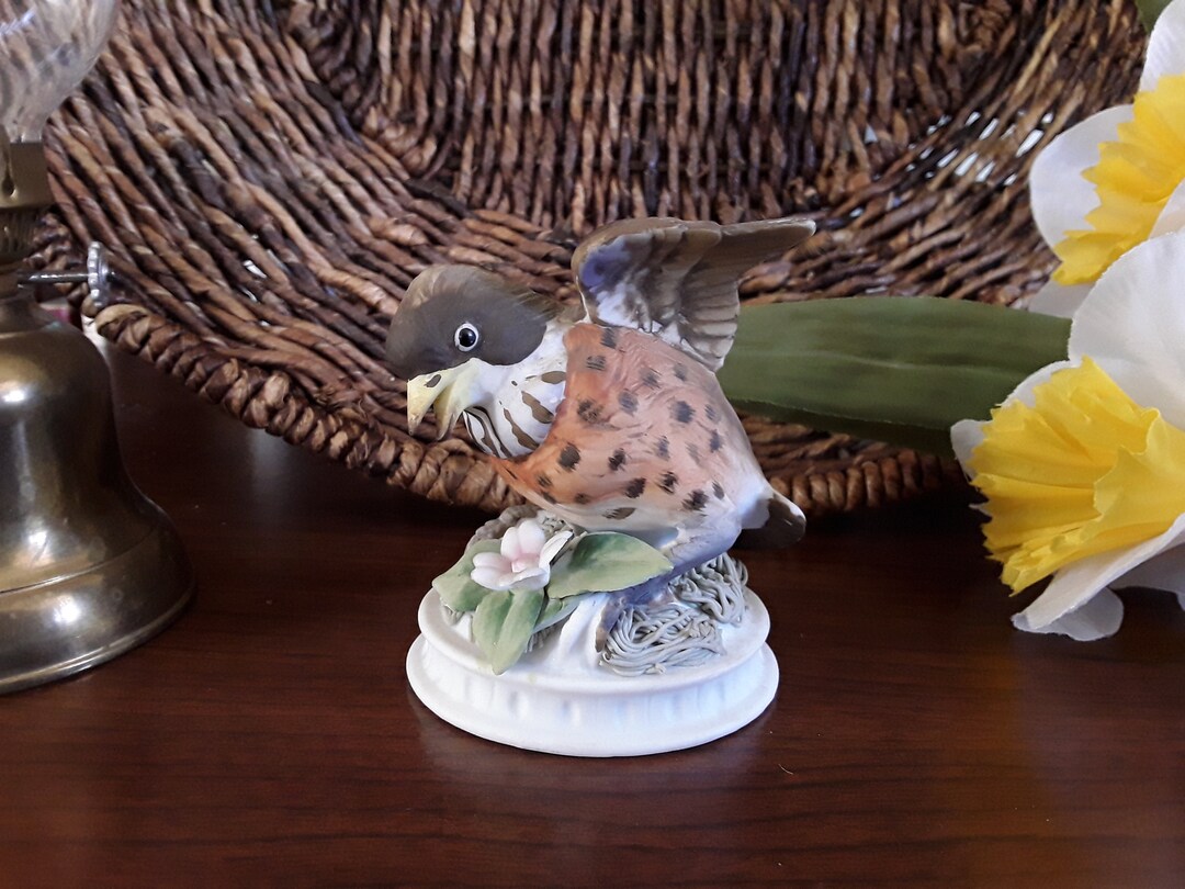 Vintage Lefton China, Hand Painted Robin Figurine KW1637, Japan - Etsy