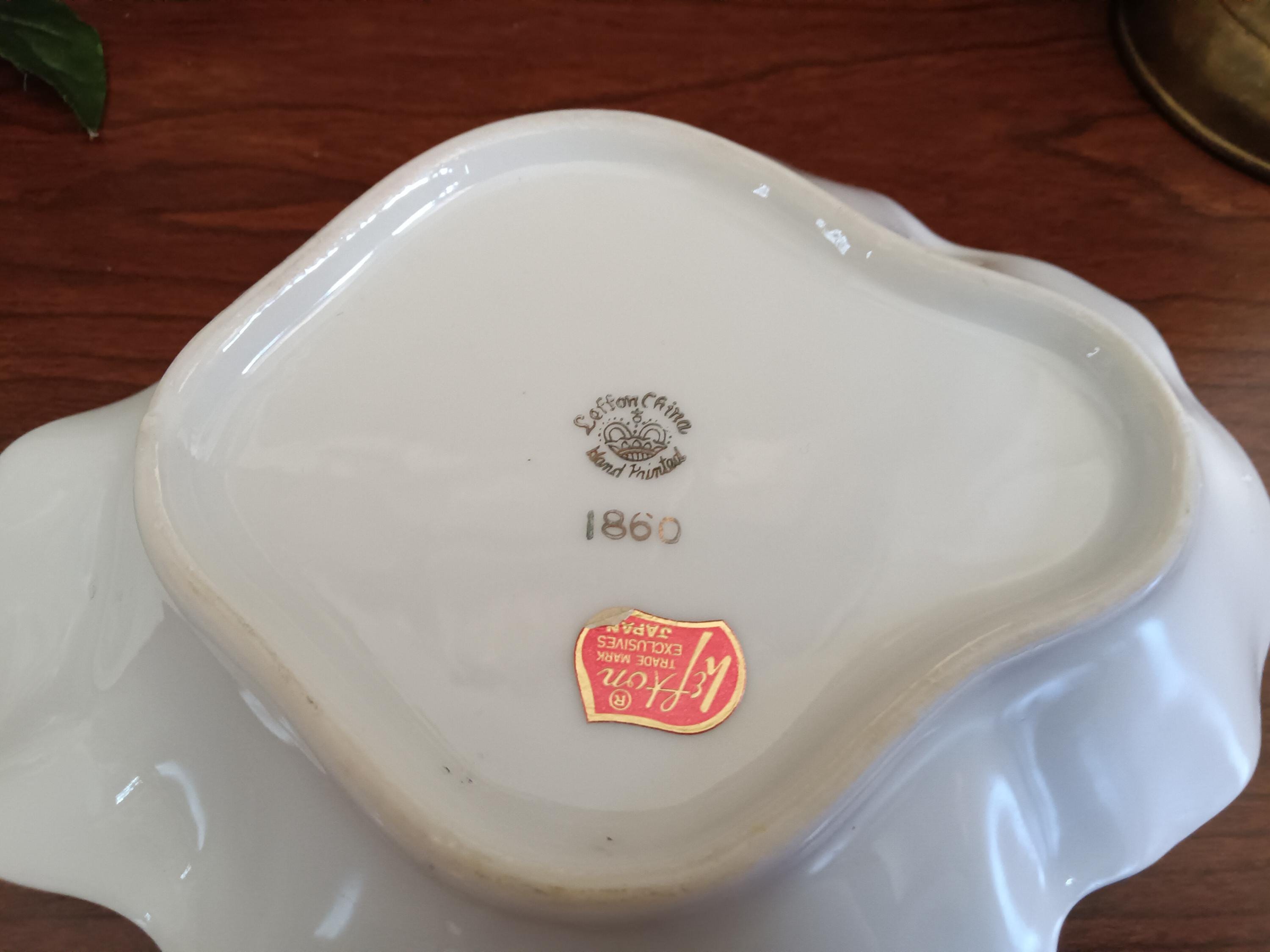 Vintage Lefton China Heritage Rose Candy/trinket Dish #1860 ...