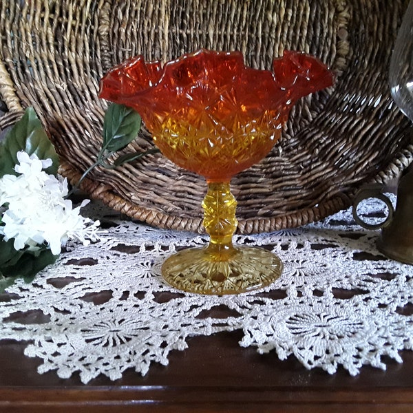 Fenton Compote Dish - Etsy