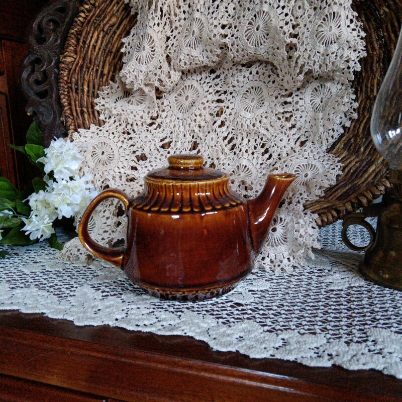 Brown Teapot - Etsy