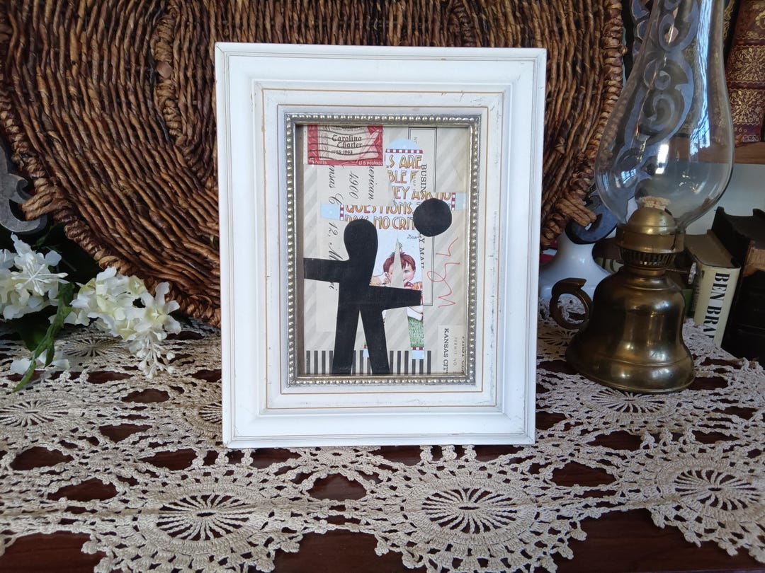 Wayne Cunningham Signed Contemporary Abstract Collage 2009 - Mixed ...