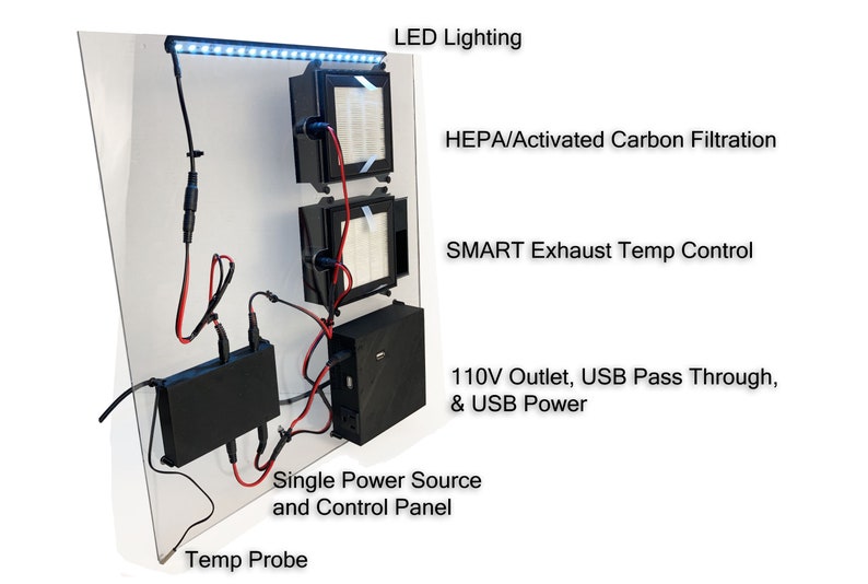 DIY Lack IKEA V2 3D Printer Enclosure Environment Control Panel Kit ...