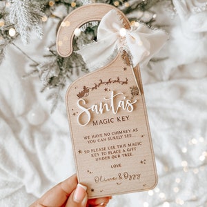 Personalised Santa's Magic Key Door Hanger - Etsy