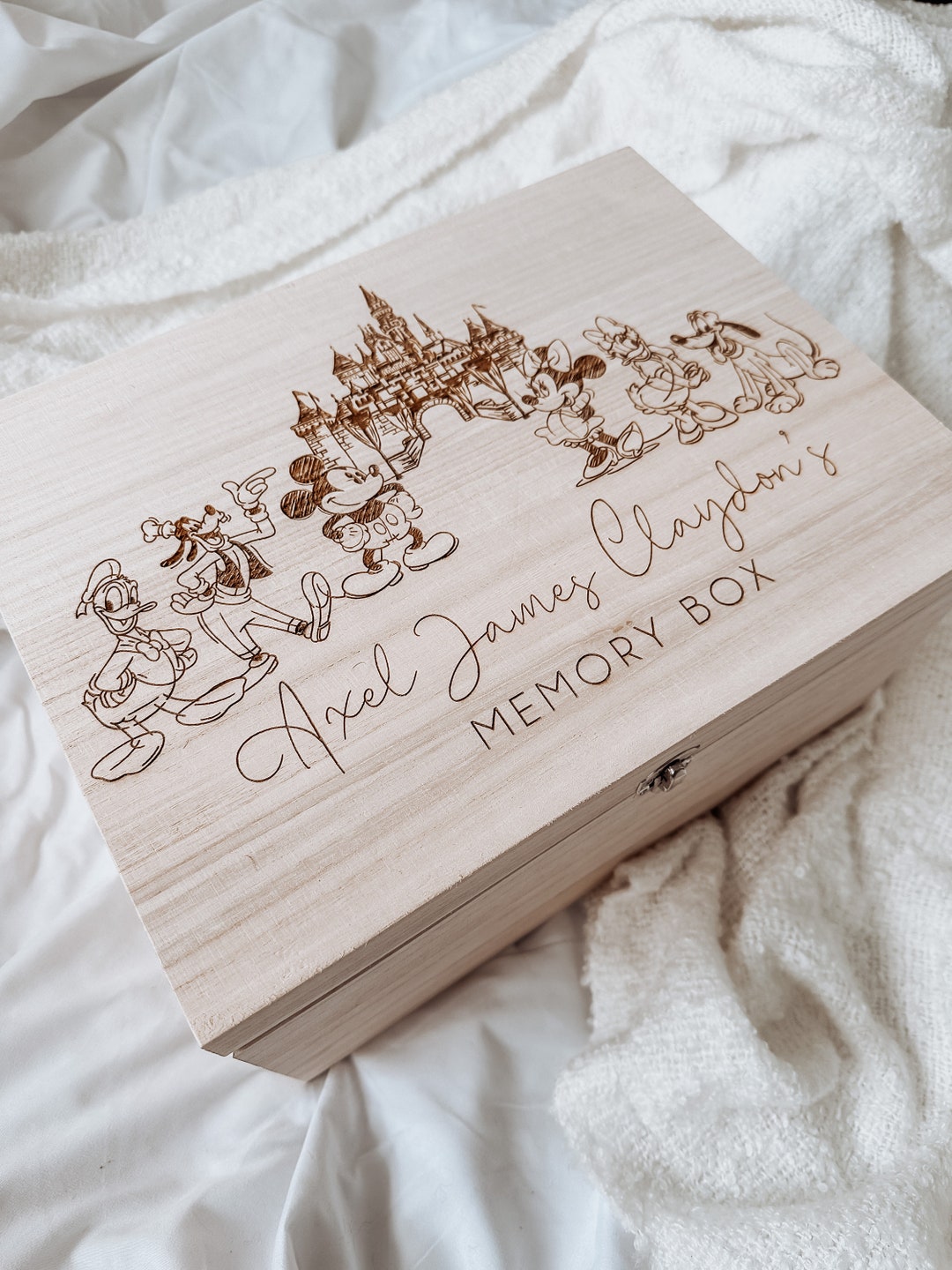 Personalized Wooden Disney Keepsake Box - Personalised Memory Box ...