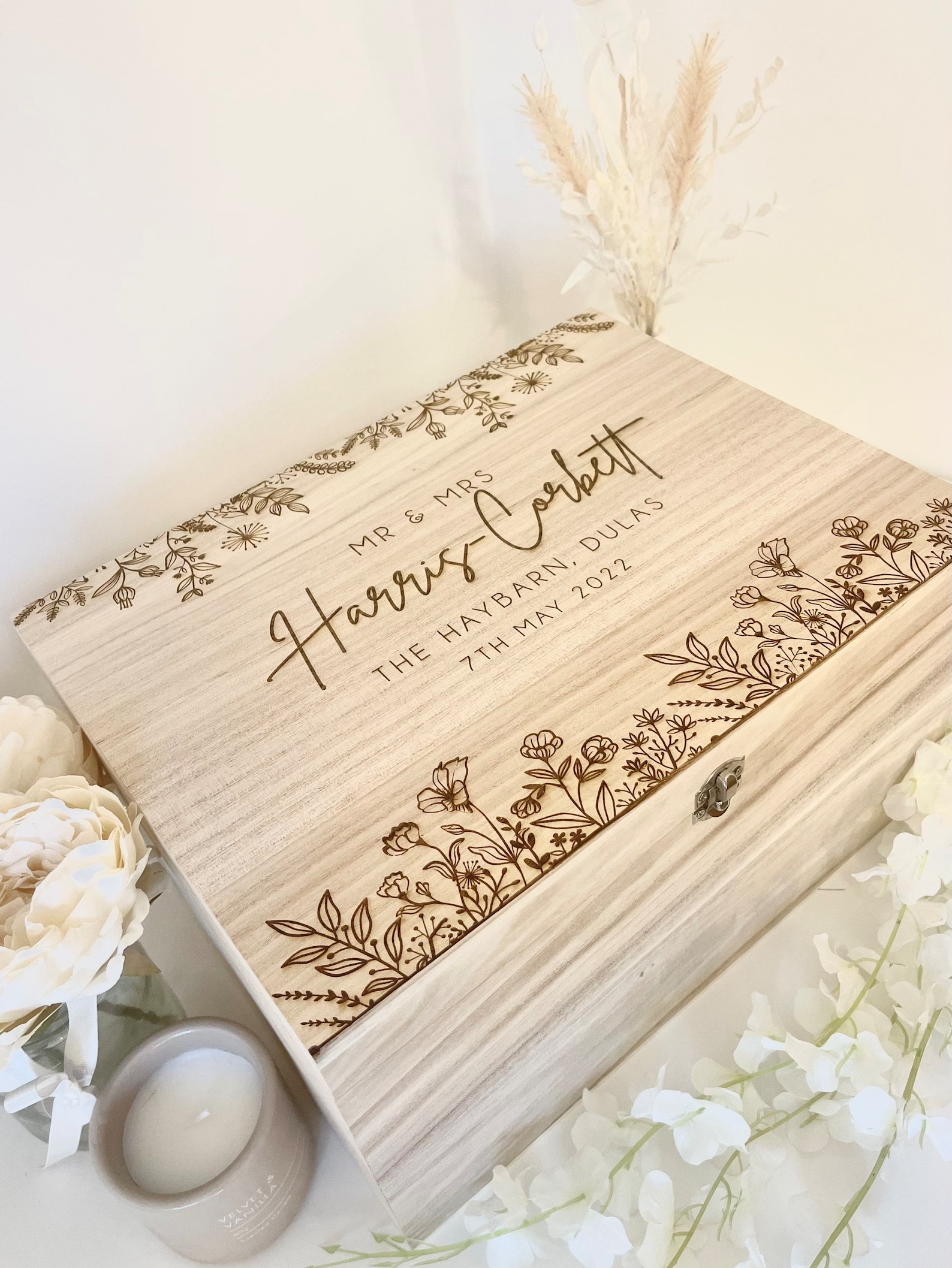 Personalized Wooden Wedding Keepsake Box Personalised Memory - Etsy UK