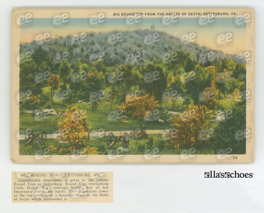 Digital Card Art: Gettysburg, PA From Vintage Postcard Collection - Etsy