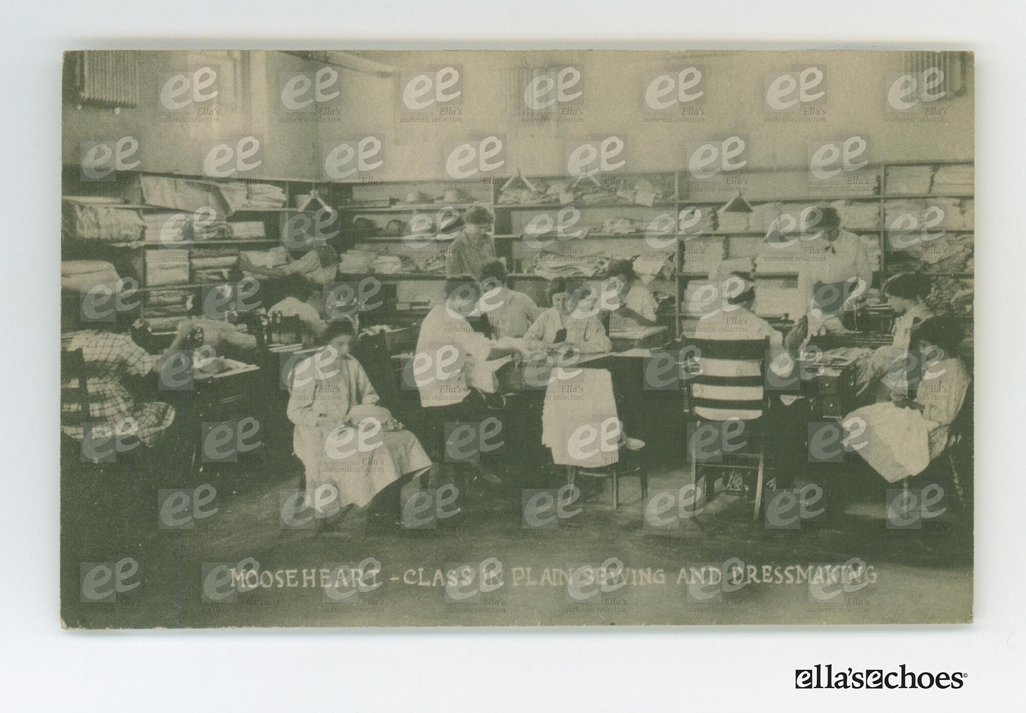 Digital File: Mooseheart Sewing Class From Ella's Postcard Collection ...