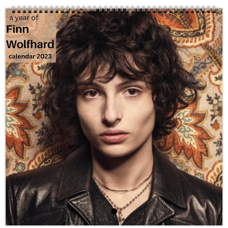 2023 Finn Wolfhard Calendar Celebrity Calendar 2023 - Etsy