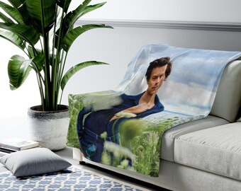 Harry Styles Fleece Blanket - Etsy