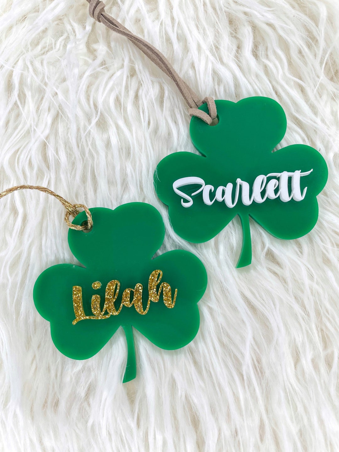 St. Patrick's Day Basket Tag, Shamrock Basket Tag, Personalized ...