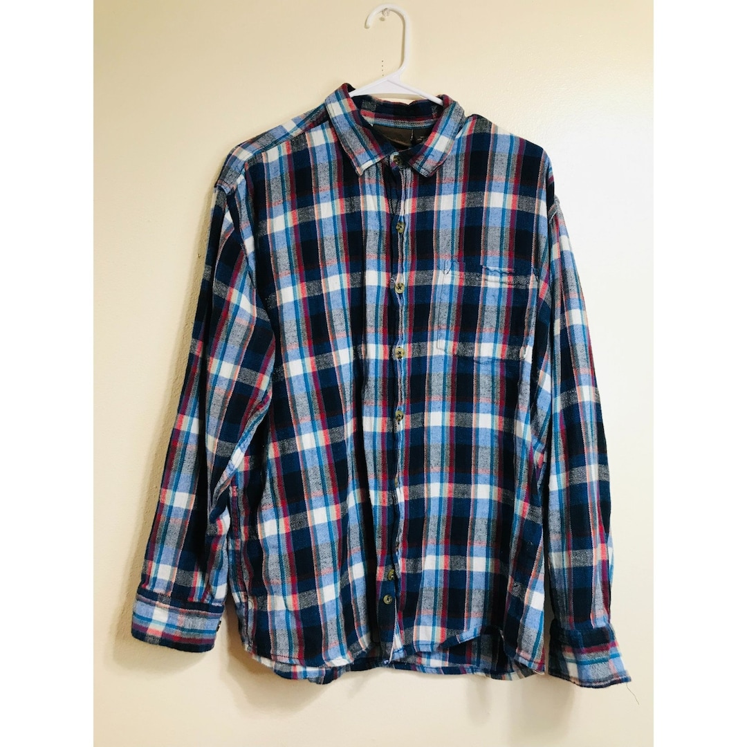 Marino Bay Men's Buffalo Plaid Shirt, Size XL - Etsy