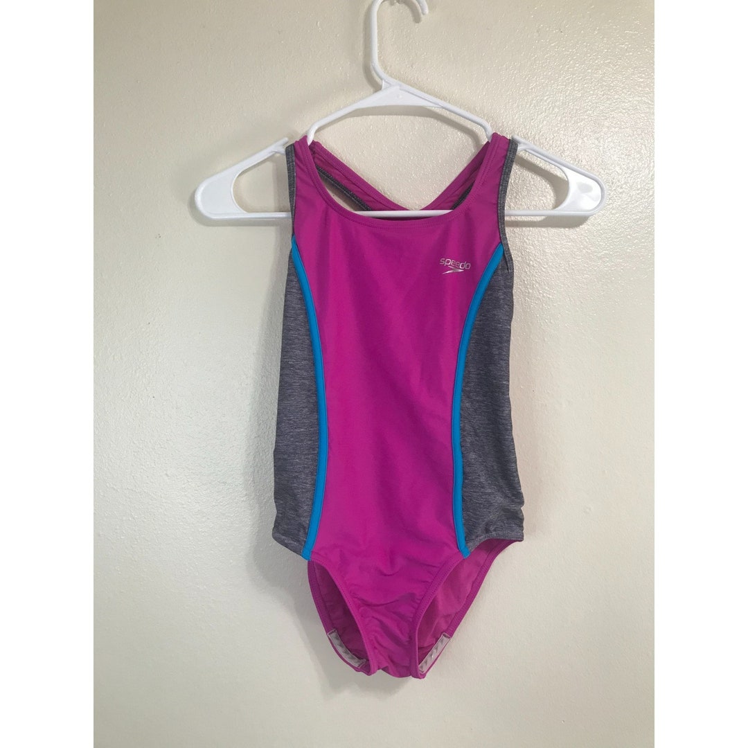Speedo One Piece Racerback Straps and Keyhole Back, Size 10 - Etsy