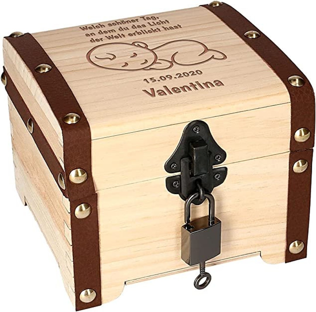 Personalized Treasure Chests With Engraving Birth High Quality Gift Box ...
