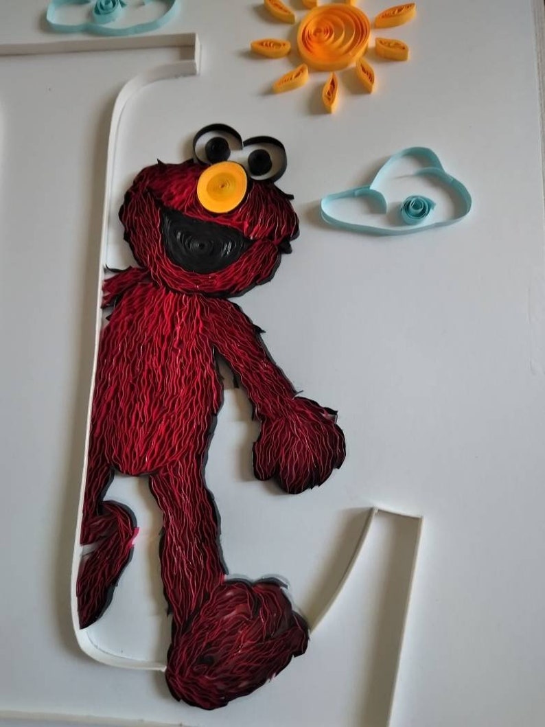 Elmo Letter L Monogram - Etsy