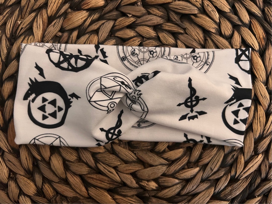 Anime Manga White Transmutation Circle Alchemy Headband fandom gifts ...