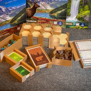 Cascadia Board Game (fits Landmarks Expansion) Organizer Insert With ...