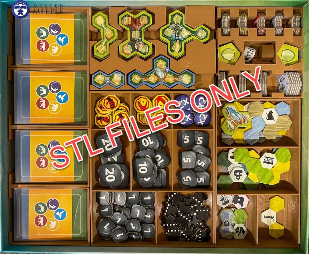 STL Files - Ark Nova Board Game Insert ***STL Files ONLY*** - Holds ...