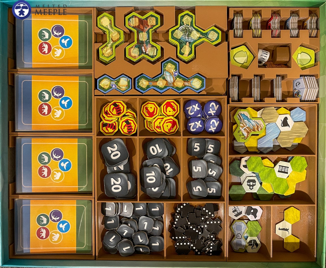Ark Nova Board Game Organizer - Holds Marine Worlds Expansion (game NOT ...