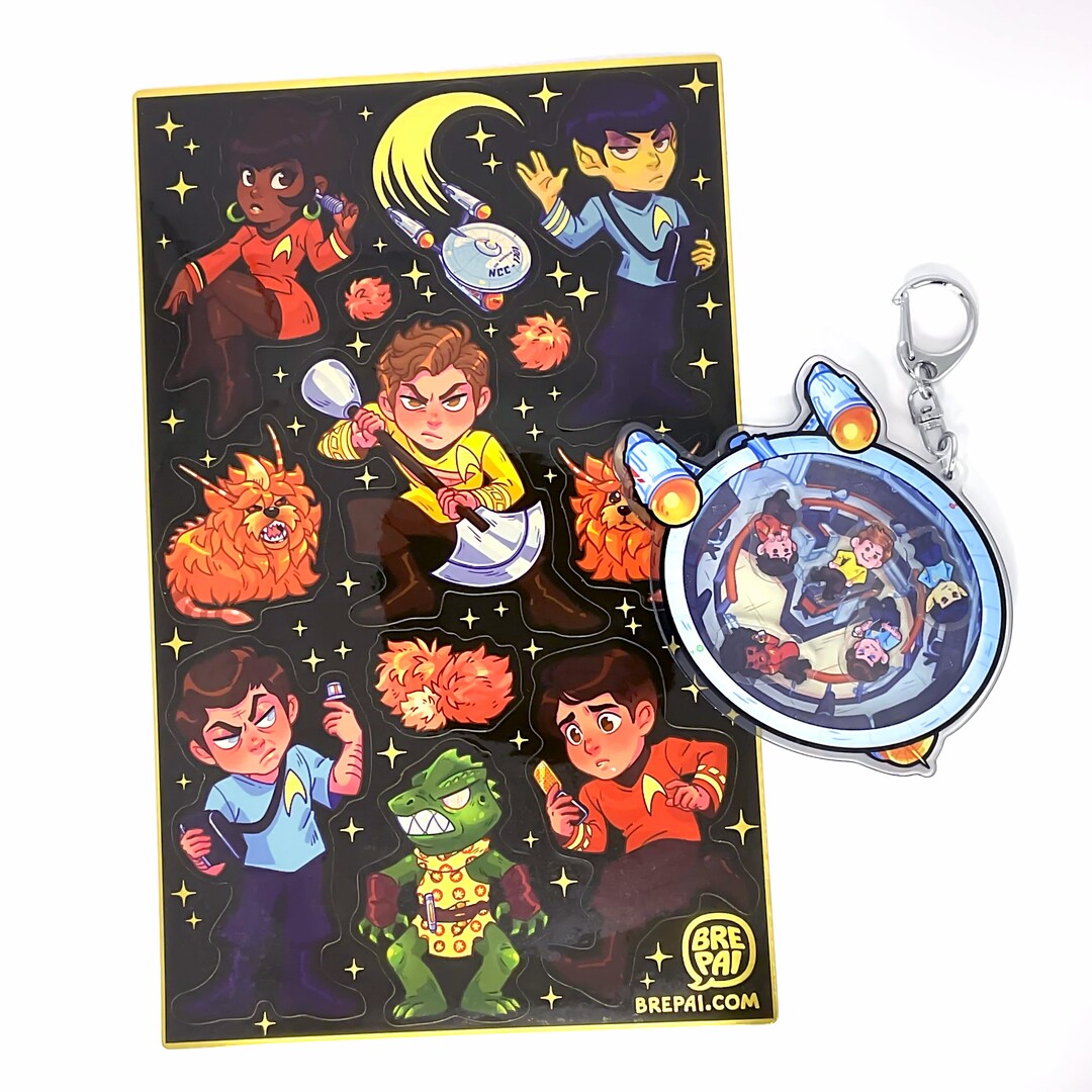 ST4R TR3K Original Series Sticker Sheet and Shaker Charm - Etsy