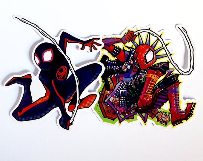 Across the Spiderverse Vinyl Sticker Set - Etsy