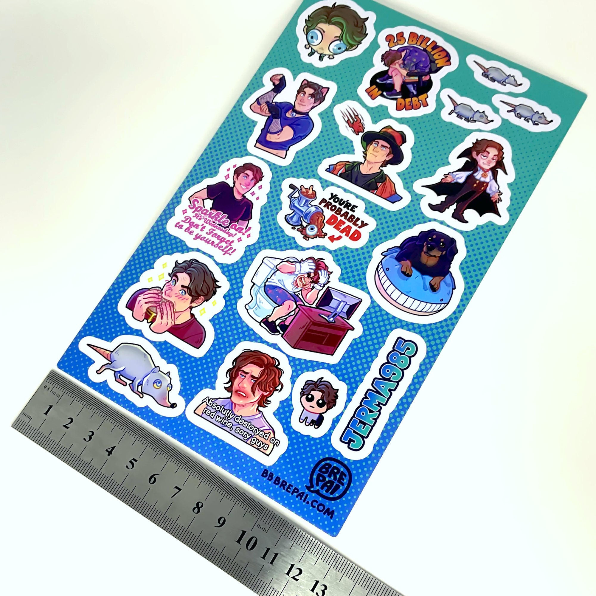 Jerma985 Vinyl Sticker Sheet - Etsy