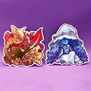 Elden Ring: Malenia & Ranni Gold/silver Foil Vinyl Stickers - Etsy