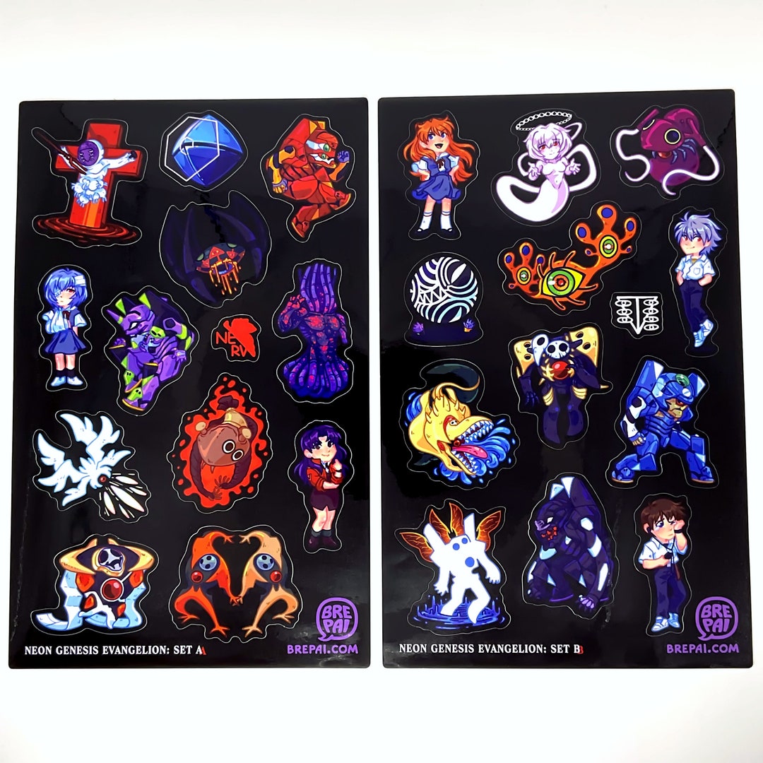 Neon Genesis Evangelion Sticker Sheets - Etsy