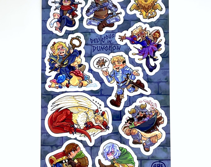 MORE Dungeon Meshi Stickers - Etsy Canada