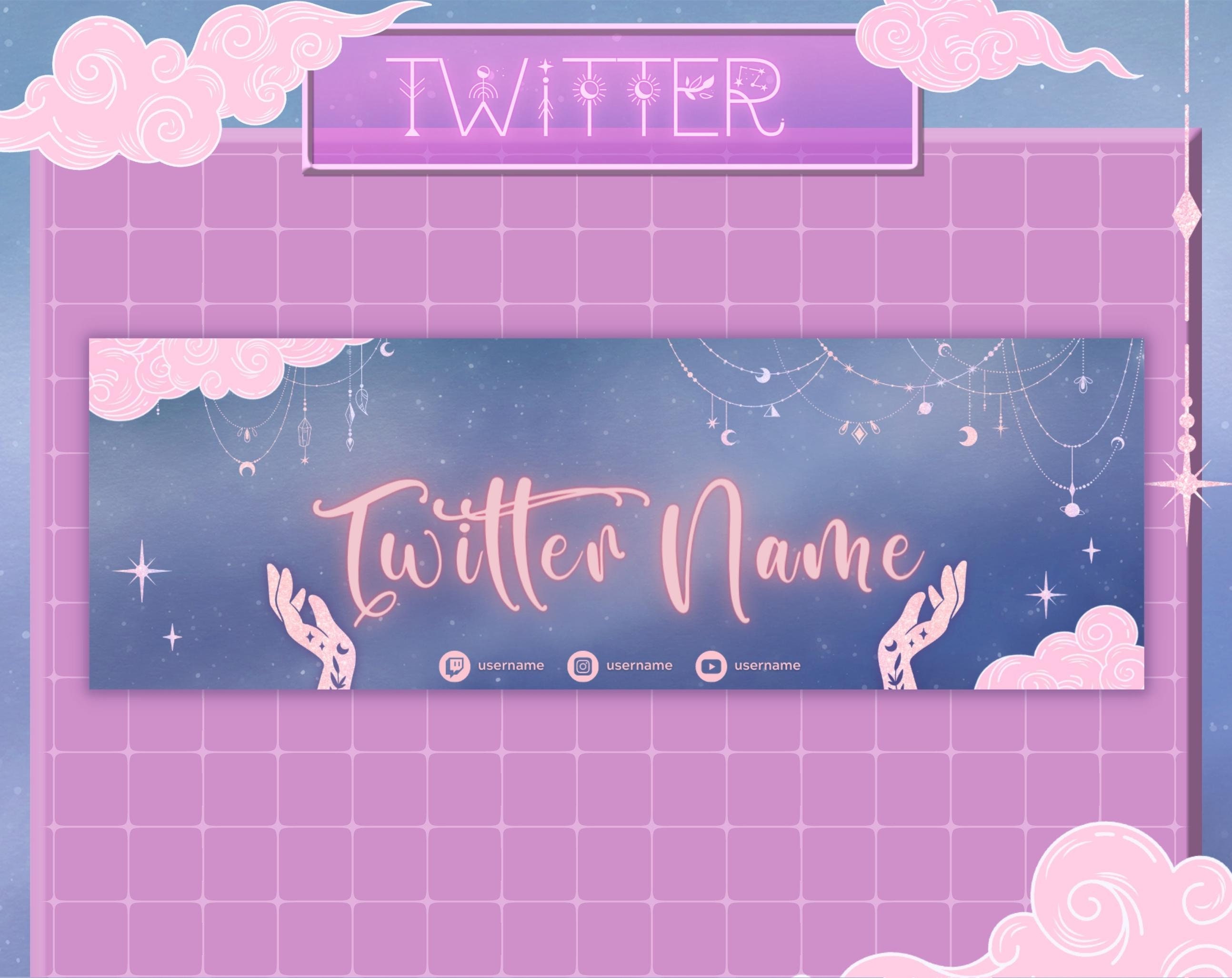 Celestial Twitter, Youtube and Twitch Banner. Custom Banner for Social ...
