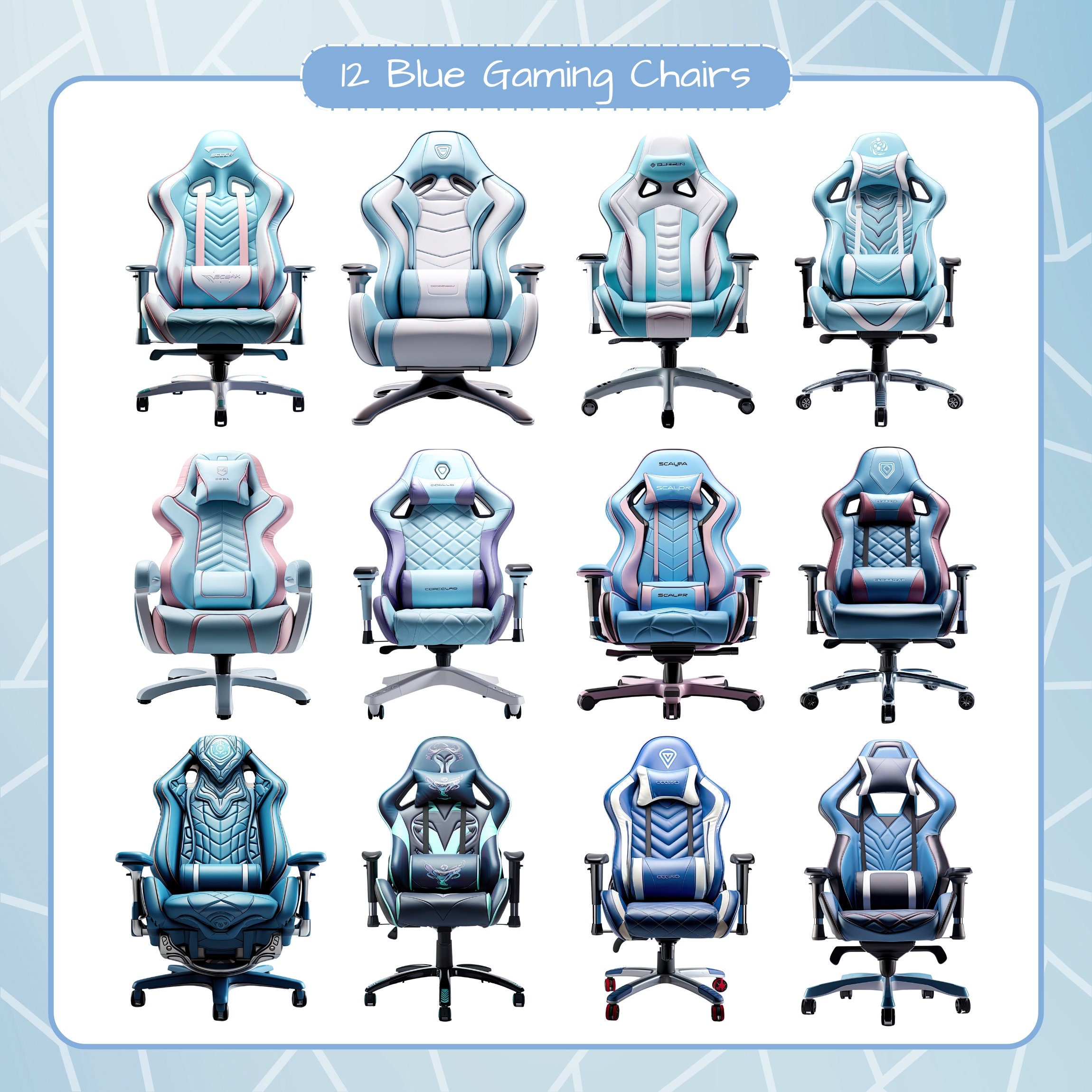 112 Vtuber Gaming Chairs. Twitch Vtuber Assets. Png Gaming Chairs ...