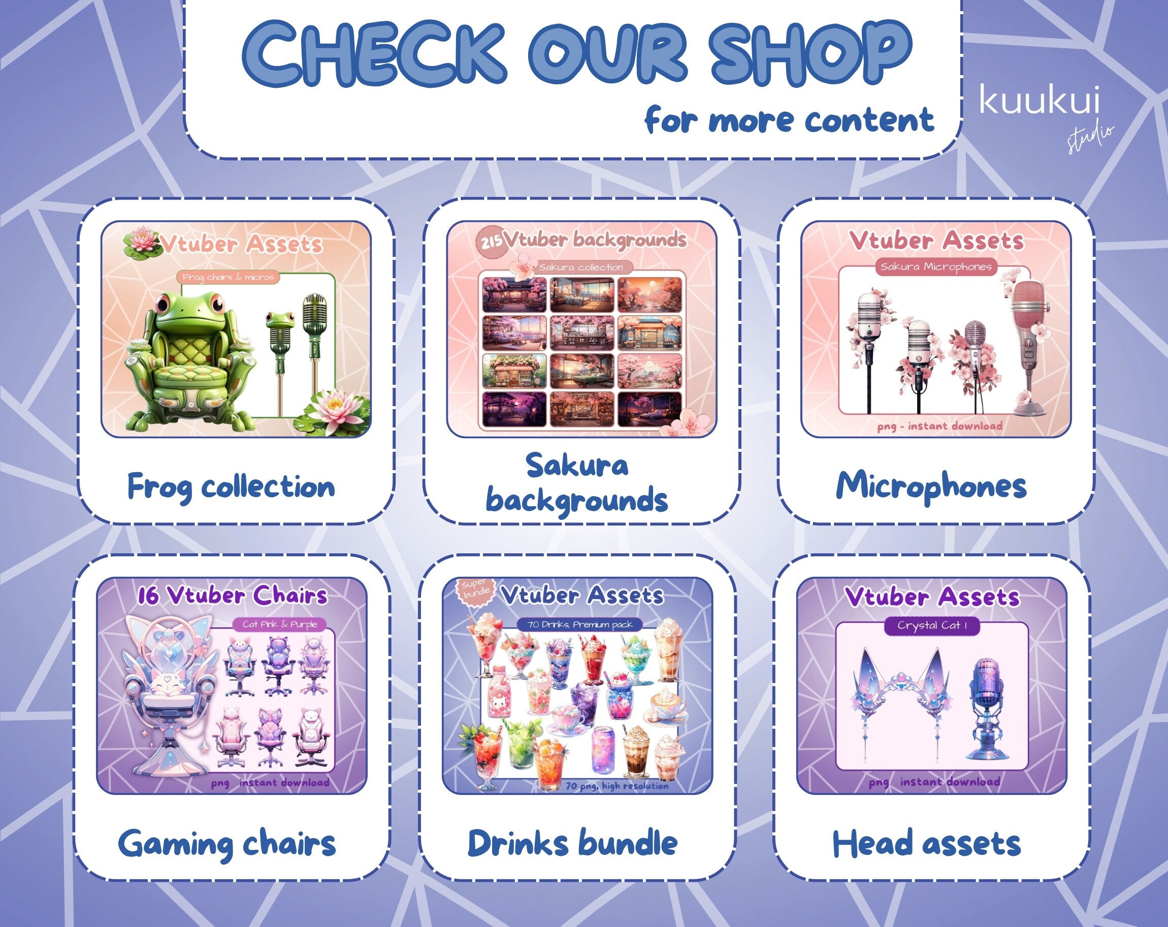 Vtuber Candy Shop Backgrounds Bundle. 40 Twitch Backgrounds, Animated ...