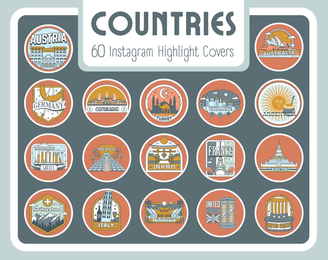 Traveler Blogger, Travel Highlight Covers, Countries Instagram ...
