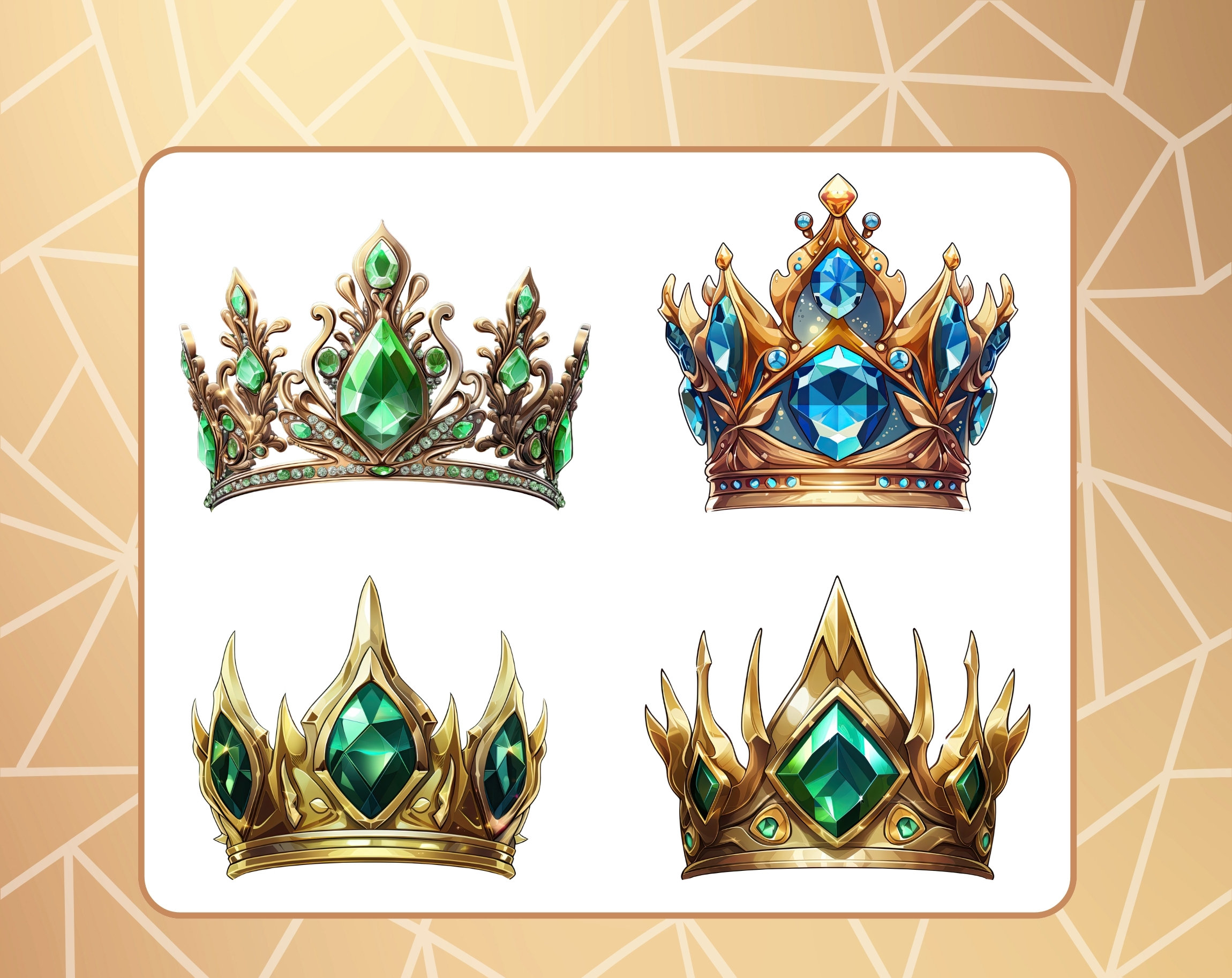 Vtuber Luxury Crowns. Vtuber Assets for Twitch. Pngtuber Queen Items ...