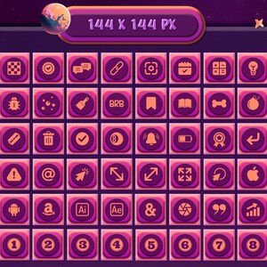Stream Deck Icons Set for Elgato. 200 Fantasy Icons for OBS Streamers ...