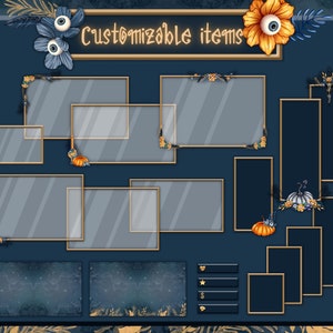 Spooky Twitch Overlay Package, Creepy Stream Package, Twitch Overlay ...