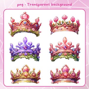 Vtuber Nature Crowns. Vtuber Assets for Twitch. Pngtuber Fantasy Items ...