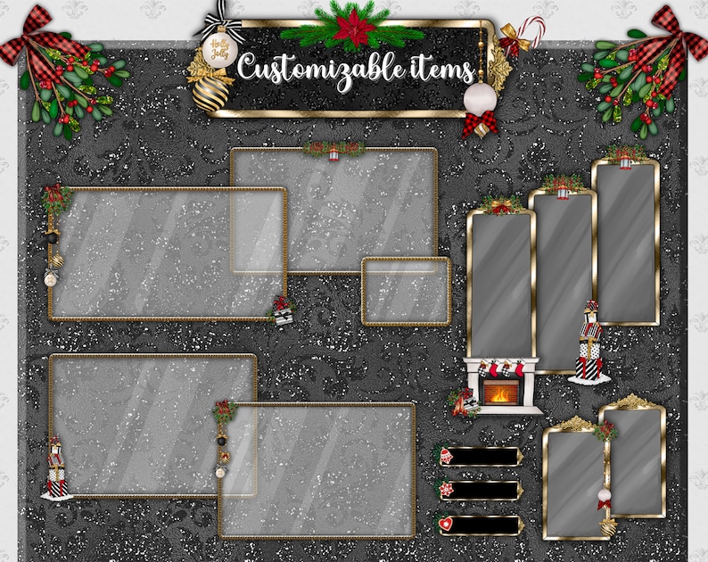 Christmas Overlay Twitch, Cozy Christmas Stream Overlay. - Etsy